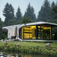 China Eco-Friendly Modern Design Prefab House Steel Space Capsule for Office Camping Courtyard  Modular Tiny House for sale