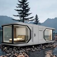 China Eco-Friendly Prefabricated House Economical Steel Structure Container Home Office Space Capsule Futuristic House for sale