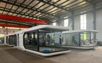 China Eco-Friendly Prefabricated House Economical Steel Structure Container Home Office Space Capsule Futuristic House for sale