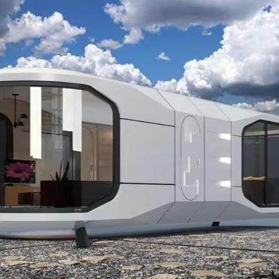 China Luxury Garden House Capsule Prefab Modular Steel Prefabricated Villas for Hotel Mobile Home Camping Space Capsule for sale
