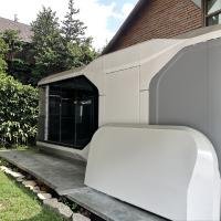 China Luxury Garden House Capsule Prefab Modular Steel Prefabricated Villas for Hotel Mobile Home Camping Space Capsule for sale