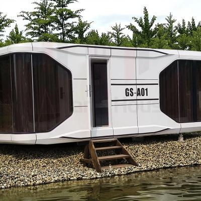 China Modular Prefabricated Villa Garden House Capsule Mobile Hotel Camping Space Portable Container Houses for Villas Mobile Homes for sale