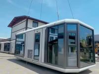 China Modern and Futuristic Prefab Houses for Hotels Villas and Shops Container Guest Room with Sandwich Panels for sale