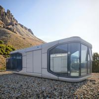China Contemporary Style Prefabricated Garden House Capsules for Hotels and Mobile Camping Spaces Made From Containers for sale