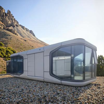 China Contemporary Style Prefabricated Garden House Capsules for Hotels and Mobile Camping Spaces Made From Containers for sale