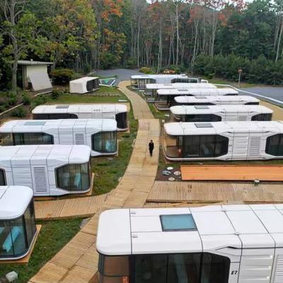 China Eco-Friendly Modern Design Prefab House Economical Container Home Steel Space Capsule for Office Camping Courtyard Use for sale