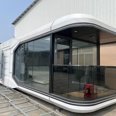 China Modern Micro Luxury Prefabricated Container Houses Stylish Glamping Capsules with Intelligent Space Systems Potable House Design for sale