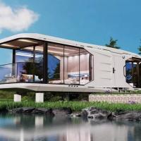 China Modern Future Fast-Constrcted Prefabricated Steel Houses Container Guest Rooms with Sandwich Panels Prefab Steel House for sale