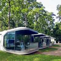 China Futuristic House Space Capsule Stylish Prefab Houses with Unique Space-Themed Design Modular Tiny House for sale