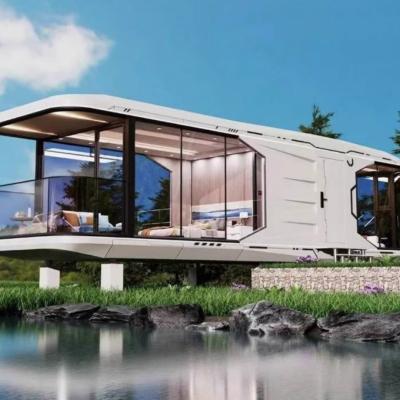 China Movable Space Capsule House Outdoor Sun Room Star and Bubble House with Flat Roof Manufactured for Villas B&Bs for sale
