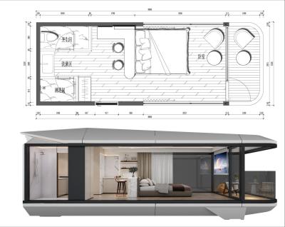 China Movable Space Capsule House Model S6 Outdoor Sun Room Flat Villa Bubble Star House Manufactured Professional Outdoor Sun Room for sale