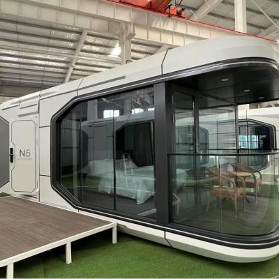 China High Quality Steel Structure S6 Space Capsule House with Insulated Bathroom Solar Powered Waterproof Modern Design Prefabricated for sale