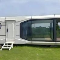 China Waterproof Tiny Space Capsule Bedroom Durable Steel Frame Solar Villa House Made Container for Office Building Knockdown Design for sale