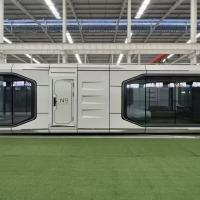 China Luxury Waterproof Prefab Space Capsule House Mobile Container Home Chinese Style Design for Shop Use for sale