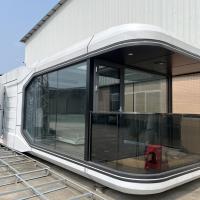 China Luxury Waterproof Prefab Space Capsule House Mobile Container Home Chinese Style Design for Shop Use for sale