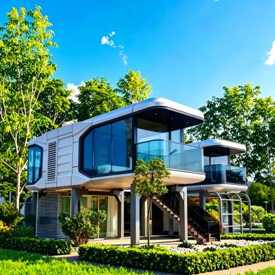 China Modern Mobile Breathable Steel & Sandwich Panel Container House Multi-use Villa for Hotel Farmhouse & Workshop for sale