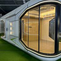 China Modular Prefabricated Steel Structure Container Houses Luxury Prefab Villas Mobile Hotels and Camping Spaces for Space Capsules for sale