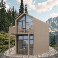 China Modern Eco Friendly Prefab Home Unique Triangle House Design Steel Container Steel Frame Sandwich Panel for Hotel Use for sale