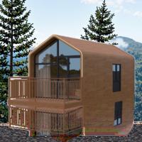 China Modern Eco Friendly Prefab Home Unique Triangle House Design Steel Container Steel Frame Sandwich Panel for Hotel Use for sale