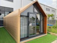 China Waterproof Prefab Steel Villa Mobile Accommodation Frame House for Office or Apartment Use Triangle House Design for sale