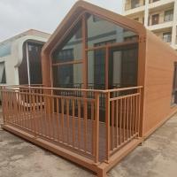China Luxury Prefab Steel Container House Triangular Space Capsule Cottage Prefabricated Luxury Villa Apartment Living Room Bathroom for sale