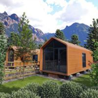 China Quality Choice Luxury Modern Unique Container Houses Steel Prefab Home Design Stylish Irregular Shape House for sale