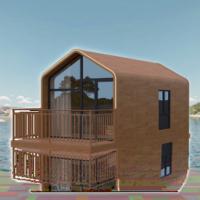 China Quality Choice Luxury Modern Unique Container Houses Steel Prefab Home Design Stylish Irregular Shape House for sale