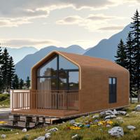 China Stylish Modern Eco-Friendly Orange Prefab House Lightweight Durable Steel Fabricated Container Safe Hotel Use Living Apartment for sale