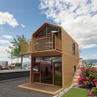 China Modern Stylish Eco-Friendly Prefab Steel Frame Container House Design for Hotels with Multi-Purpose Use for sale