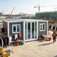 China Expandable Container House With Quick Assembly Steel Frame and Waterproof Roof for Temporary Work Accommodation for sale