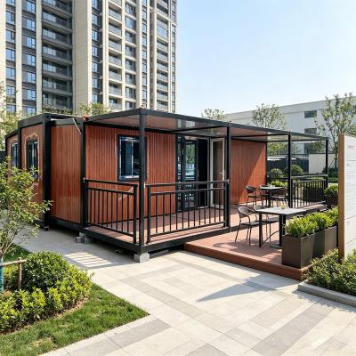 China Dual Wing Expandable Cabin With Quick Assembly Design and Thermal Insulation for Expandable Hotel Glamping Villa House for sale