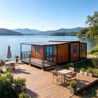 China Expandable Mobile Container Villa With Anti Corrosion Coating and Steel Frame for Expandable Beach Resort Villa Container for sale