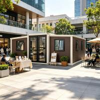 China Expandable Retail Shop Room With Large Glass Windows and Modular Layout for Expandable Pop-up Retail Showroom for sale