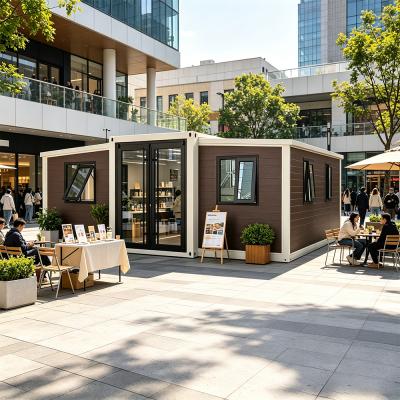 China Expandable Retail Shop Room With Large Glass Windows and Modular Layout for Expandable Pop-up Retail Showroom for sale
