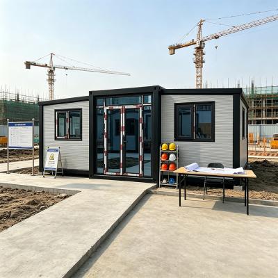 China Double Wing Expandable Container House With Thermal Insulation Steel Frame for Portable Modular Villa and Prefab Home for sale
