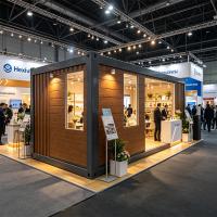 China Event Venue Pop up Exhibition Booth Folding Container Space Customizable Layout for Trade Show Temporary Display for sale