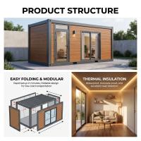 China Urban Development Temporary Office Foldable Container Unit Easy Transport Low Freight Cost for Project Management for sale