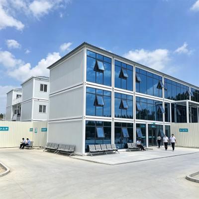 China Fast Assembly Bolt Connected Prefab Box House Windproof Reusable Low Foundation Cost Efficient Modular Unit for Temporary Use for sale