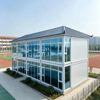 China Fast Assembly Bolt Connected Prefab Box House Windproof Reusable Low Foundation Cost Efficient Modular Unit for Temporary Use for sale