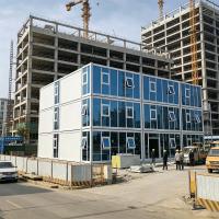 China Quick Install Steel Frame Container House With Customizable Layout for Construction Site or Outdoor Workshop for sale