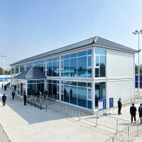 China Durable Steel Structure Modular Office Building With Thermal Insulation for Construction Site and Industrial Park Fast Setup for sale