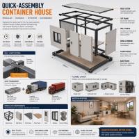 China Eco Friendly Portable Modular Living Unit With Thermal Insulation for Backyard Guest House Rapid Deploy Tiny Home Cabin for sale