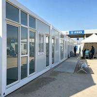 China Emergency Shelter Packing Box House Fast Deployment Weatherproof Steel Frame Long Service Life for Disaster Relief Zones for sale