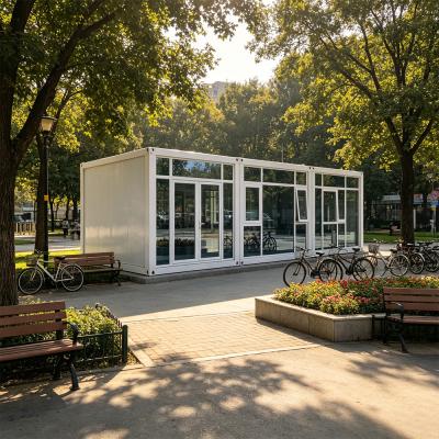 China Urban Landscape Packing Box House With Eco Friendly Design for Community Bicycle Station and Public Rest Area Uni for sale