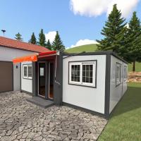 China Detachable 20ft Shipping Container Flat Pack Folding Container for Outdoor Warehouse Shop & Toilet UseModular Tiny House for sale