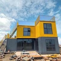 China Movable Office and Hotel House Modified Shipping Container with Steel Sandwich Panel Material Detachable for Outdoor Shop Use for sale