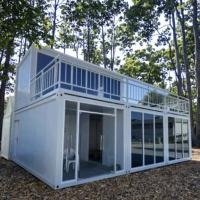China Movable Office and Hotel House Modified Shipping Container with Steel Sandwich Panel Material Detachable for Outdoor Shop Use for sale