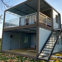 China Modular Steel Container House Flat Pack with Sandwich Panel for Office or Living Room Use for sale