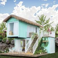 China Modified Shipping Container House Wooden Steel Sandwich Panel Material for Office School Hotel Living Room Bedroom Use for sale