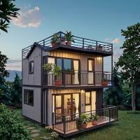 China Modified Shipping Container House Wooden Steel Sandwich Panel Material for Office School Hotel Living Room Bedroom Use for sale